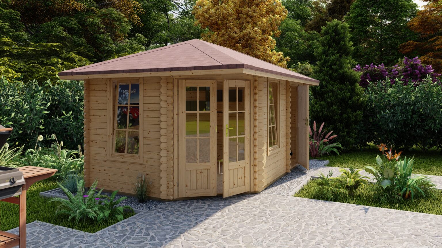 Gartenhaus 5 Eck